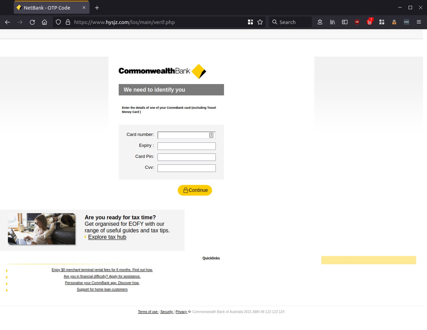 Phishing Scam Targeting Commonwealth Bank Customers Claiming “Your ...