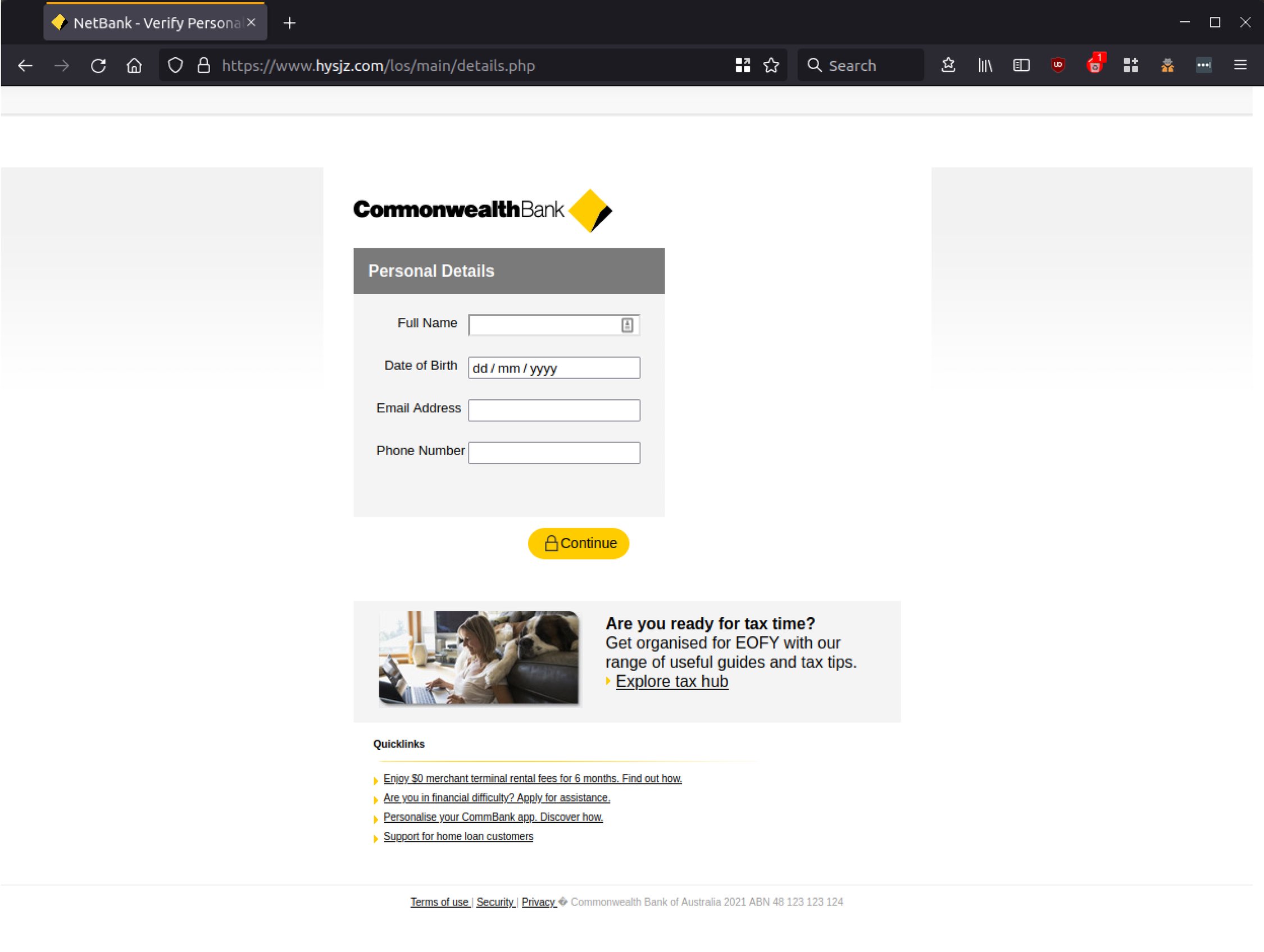 Phishing Scam Targeting Commonwealth Bank Customers Claiming “Your ...