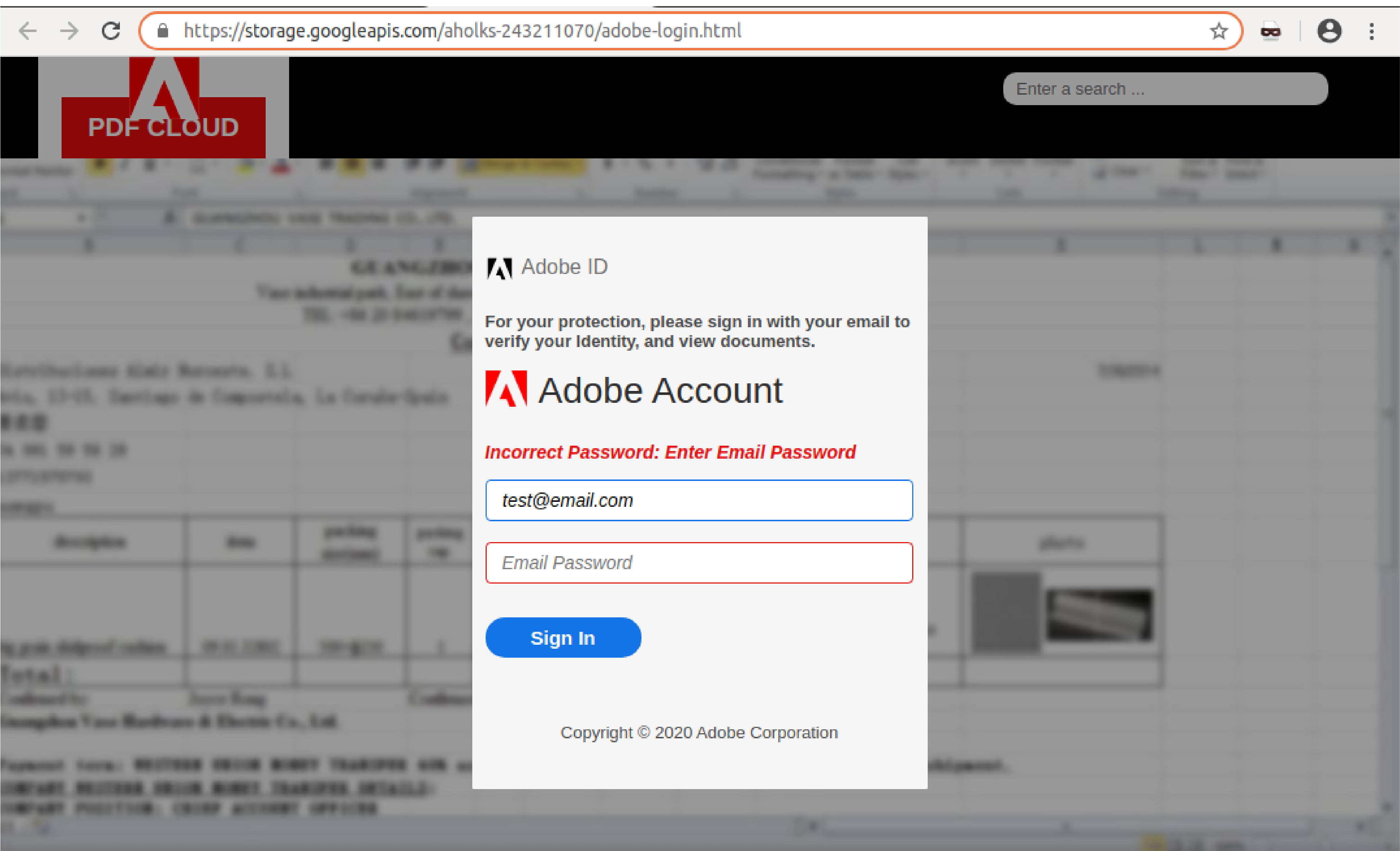 Email scam spoofs Adobe Document Cloud to harvest user credentials
