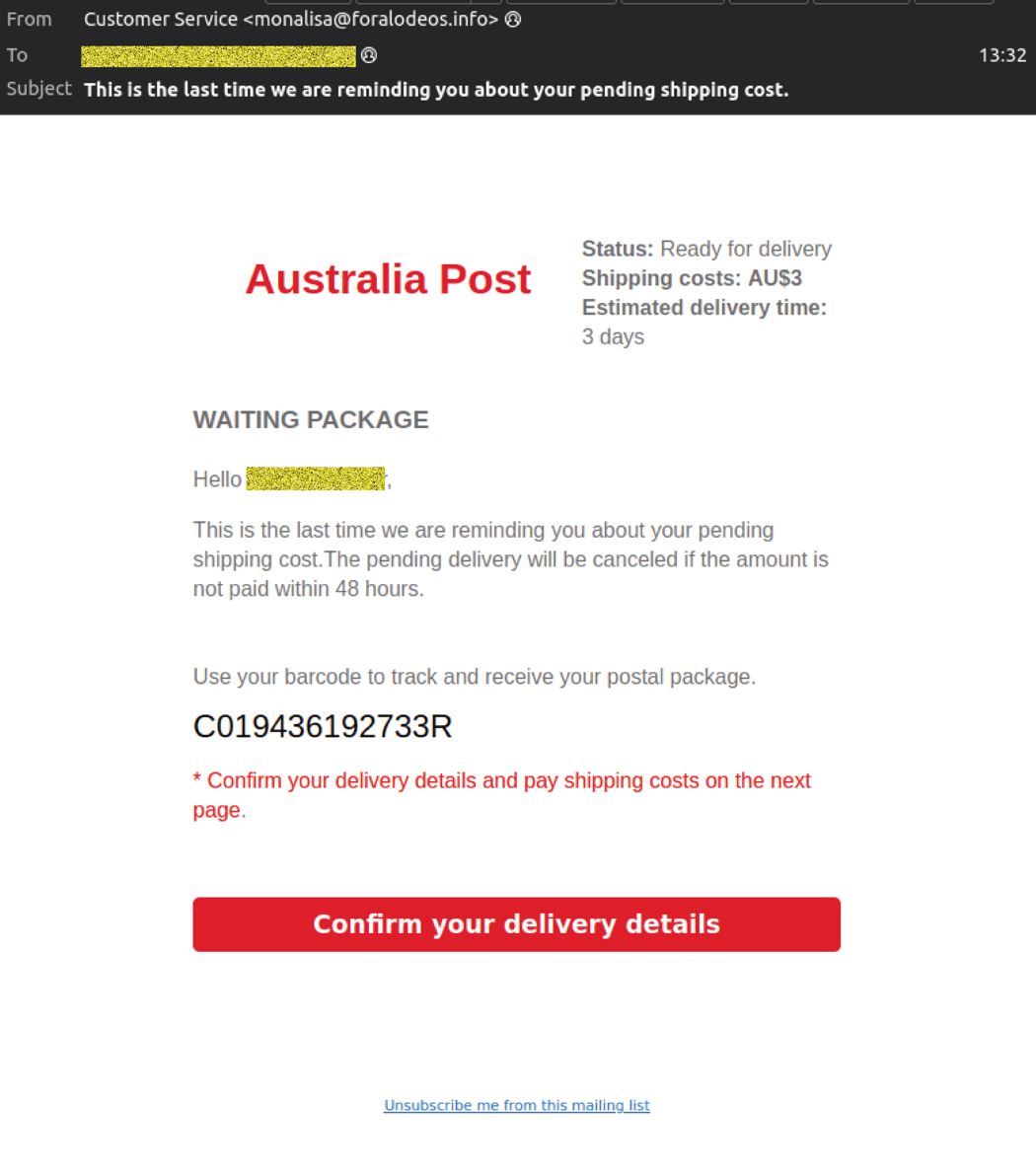 Australia Post Delivery Scam: What Your Team Needs to Know