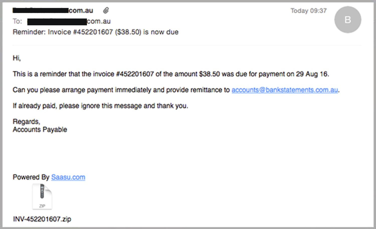 Breaking: High-volume malware attack thwarted