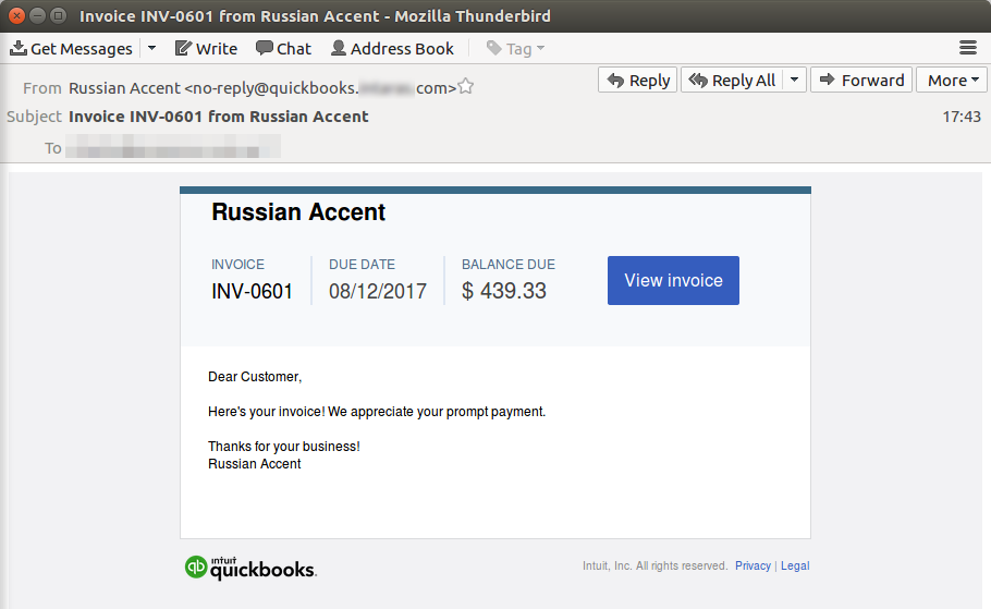 Large Scale Fake Invoice Scam Launched