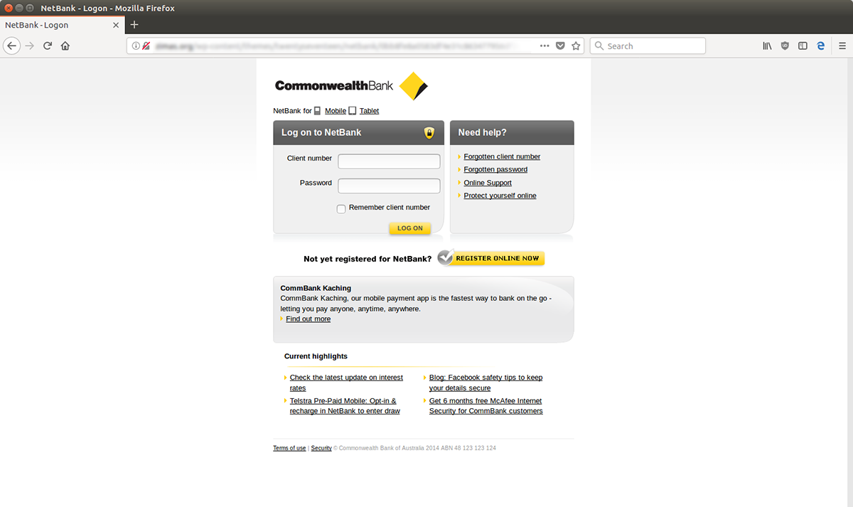 CommBank Brandjacked by Cybercriminals