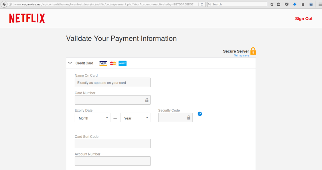 New Email Scam Using Fake Netflix Website