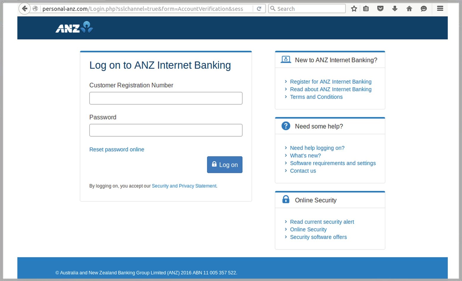 Cyber Criminals Register New Domains To Impersonate ANZ Bank