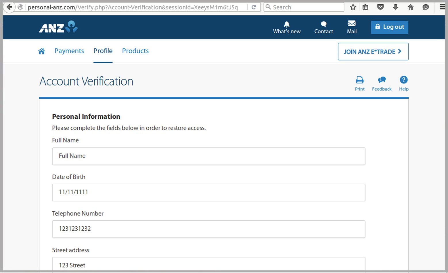 Cyber Criminals Register New Domains To Impersonate ANZ Bank