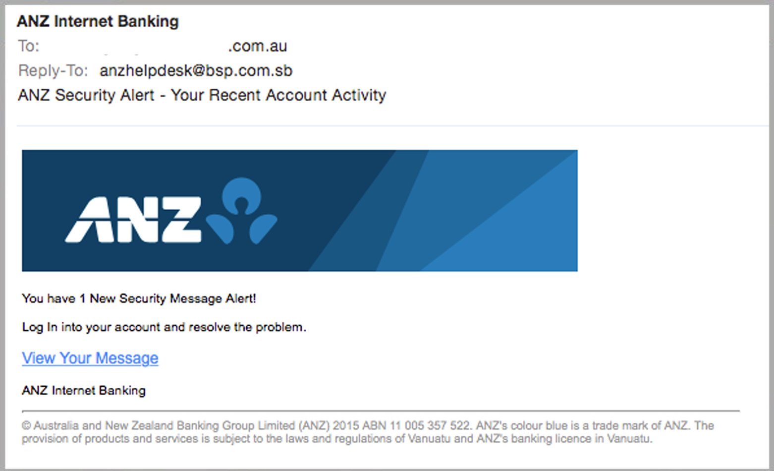 Breaking: Compromised WordPress Sites Host ANZ Phishing Scam