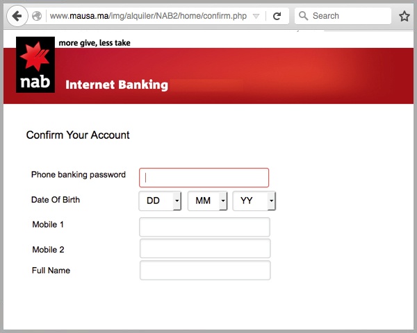 Beware: New NAB Email Phishing Scam