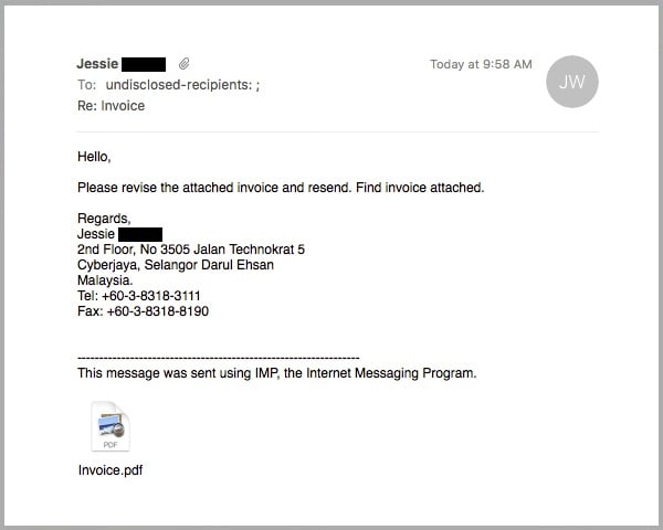 Fraudulent ‘Invoice’ Email Carries an Adobe ID Phishing PDF Attachment