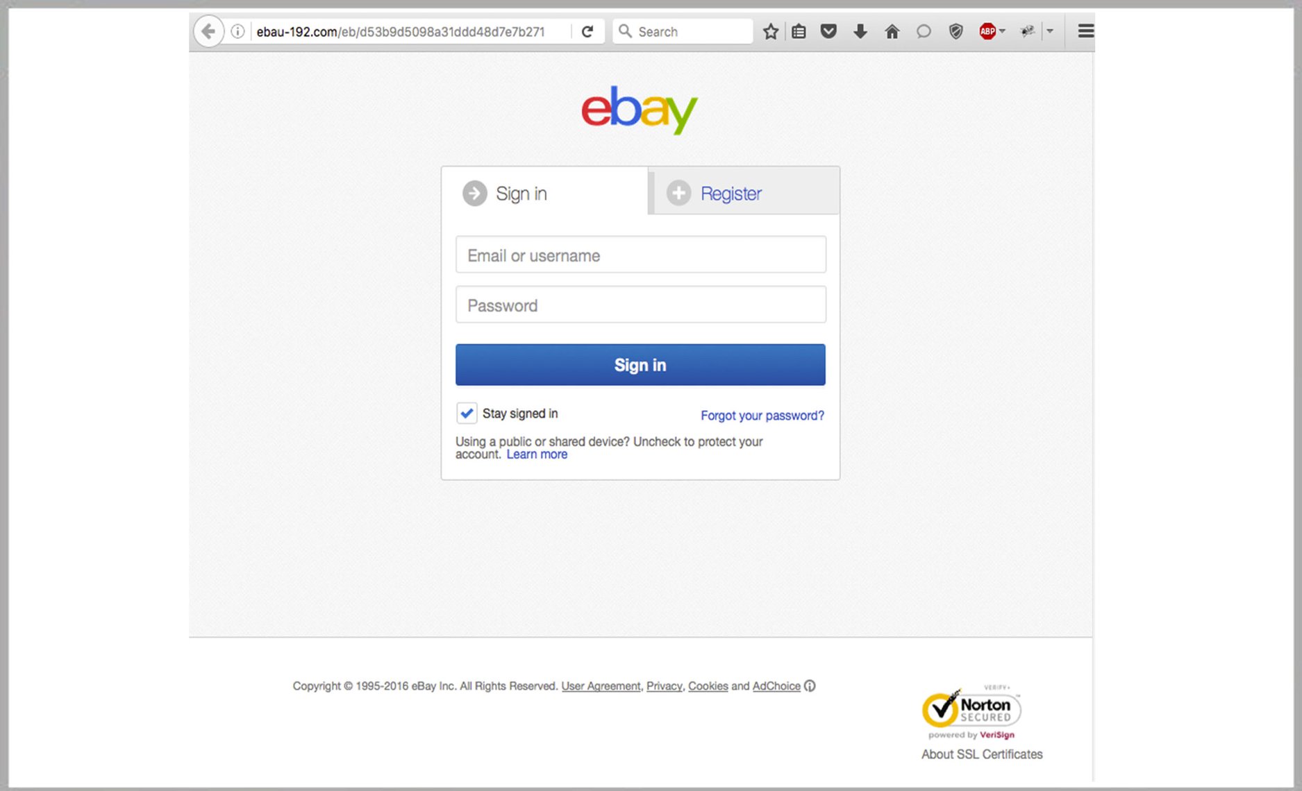 Cyber Criminals Phishing for eBay Account Access