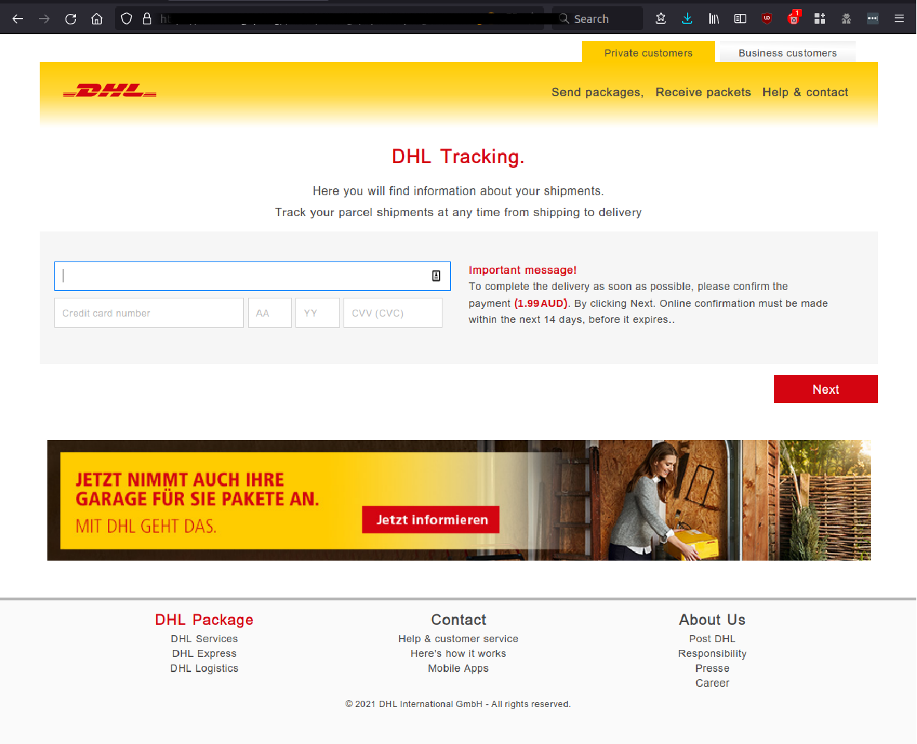 DHL Scam: Take-Two Before Clicking on Your Next Parcel Delivery ...