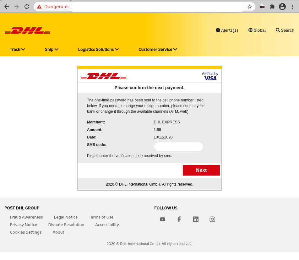 Year-end parcel delivery scams continue: DHL impersonated once again in ...