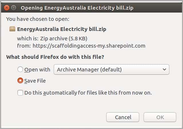 Don’t be tempted to click fake EnergyAustralia invoice