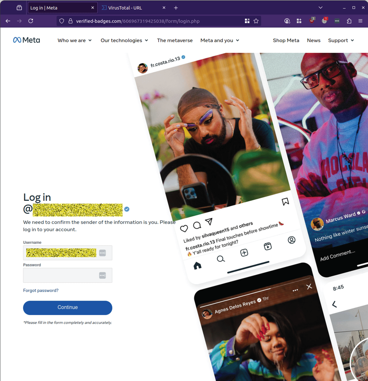 Instagram verification phishing scam targets business accounts