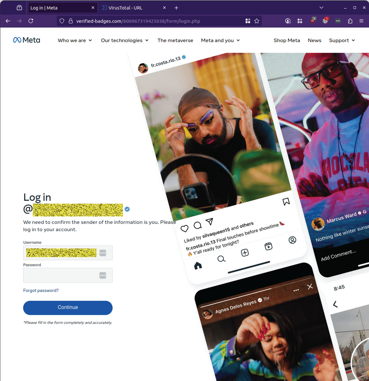 Instagram verification phishing scam targets business accounts