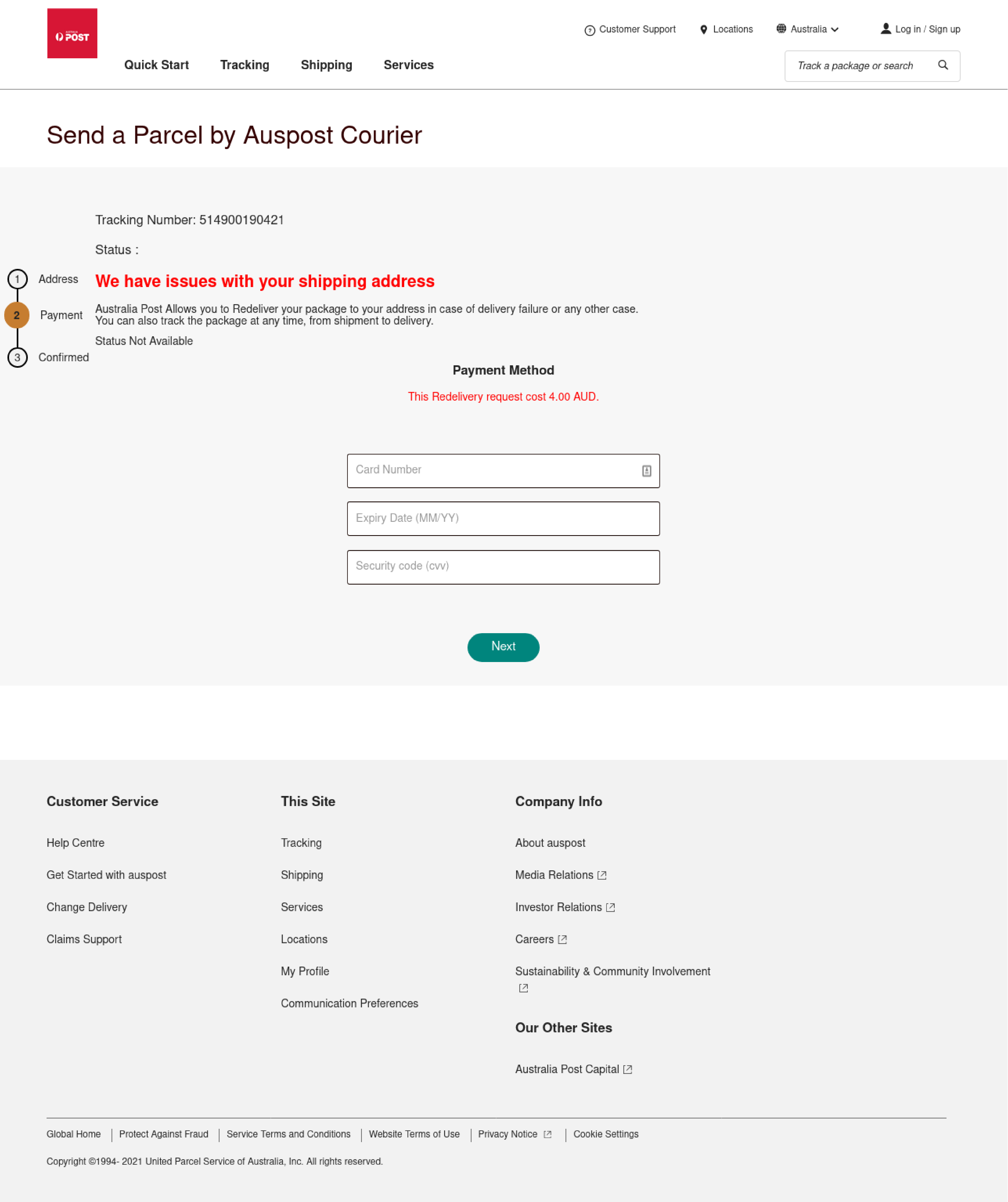 Your Package on Hold: Australia Post Spoofed in Phishing Scam