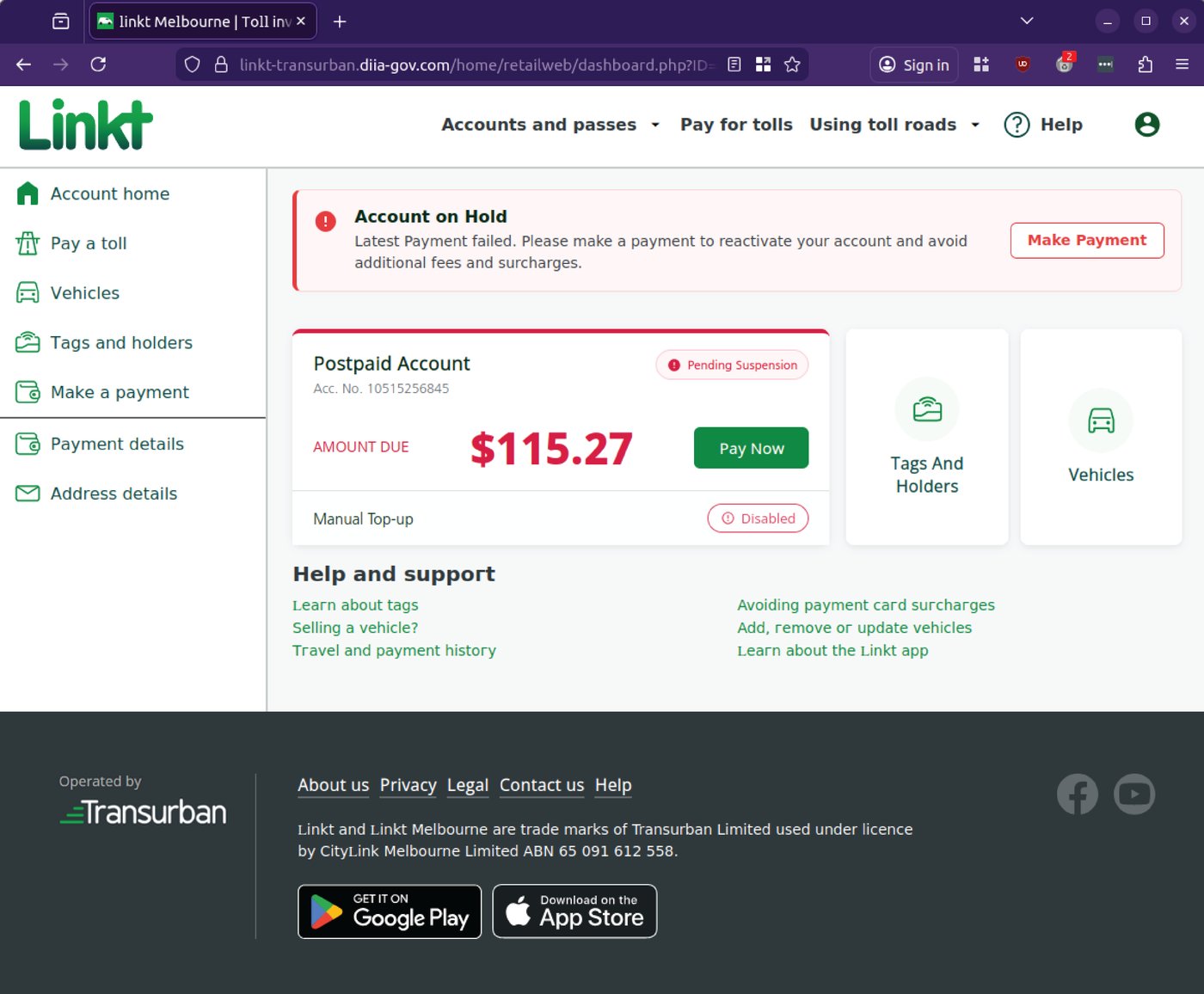 Linkt Scam Tricks Users with Fake Toll Payment Alerts