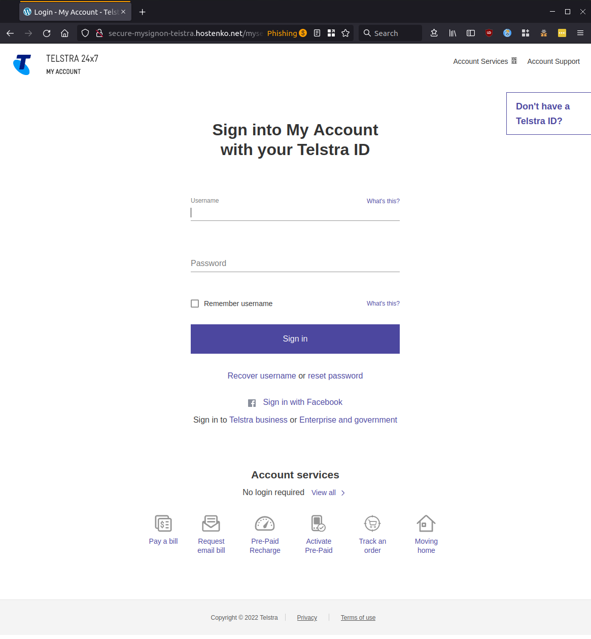 Telstra Mimicked Again in New Phishing Scam