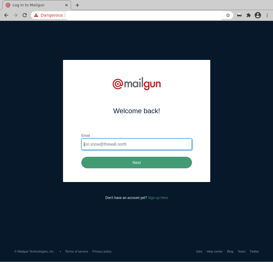 Warning: Phishing email purporting to be from Mailgun uses an invoice to trick users