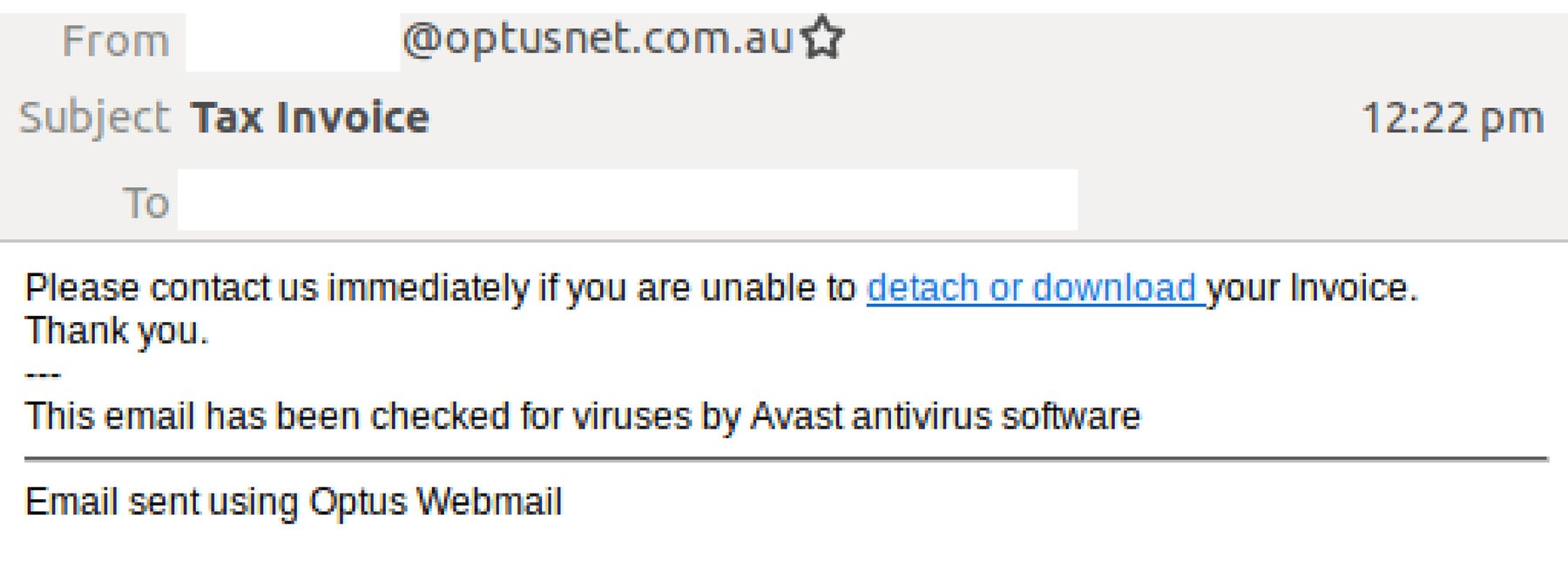 Cybercriminals deliver multiple malicious emails from compromised Optus ...