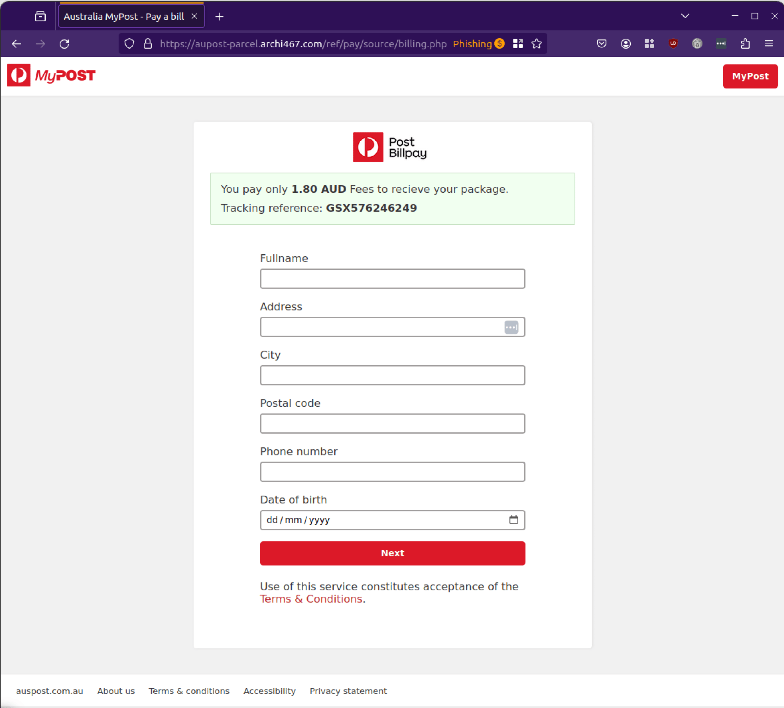 Australia Post Email Scam – Check Twice Before Clicking That Link