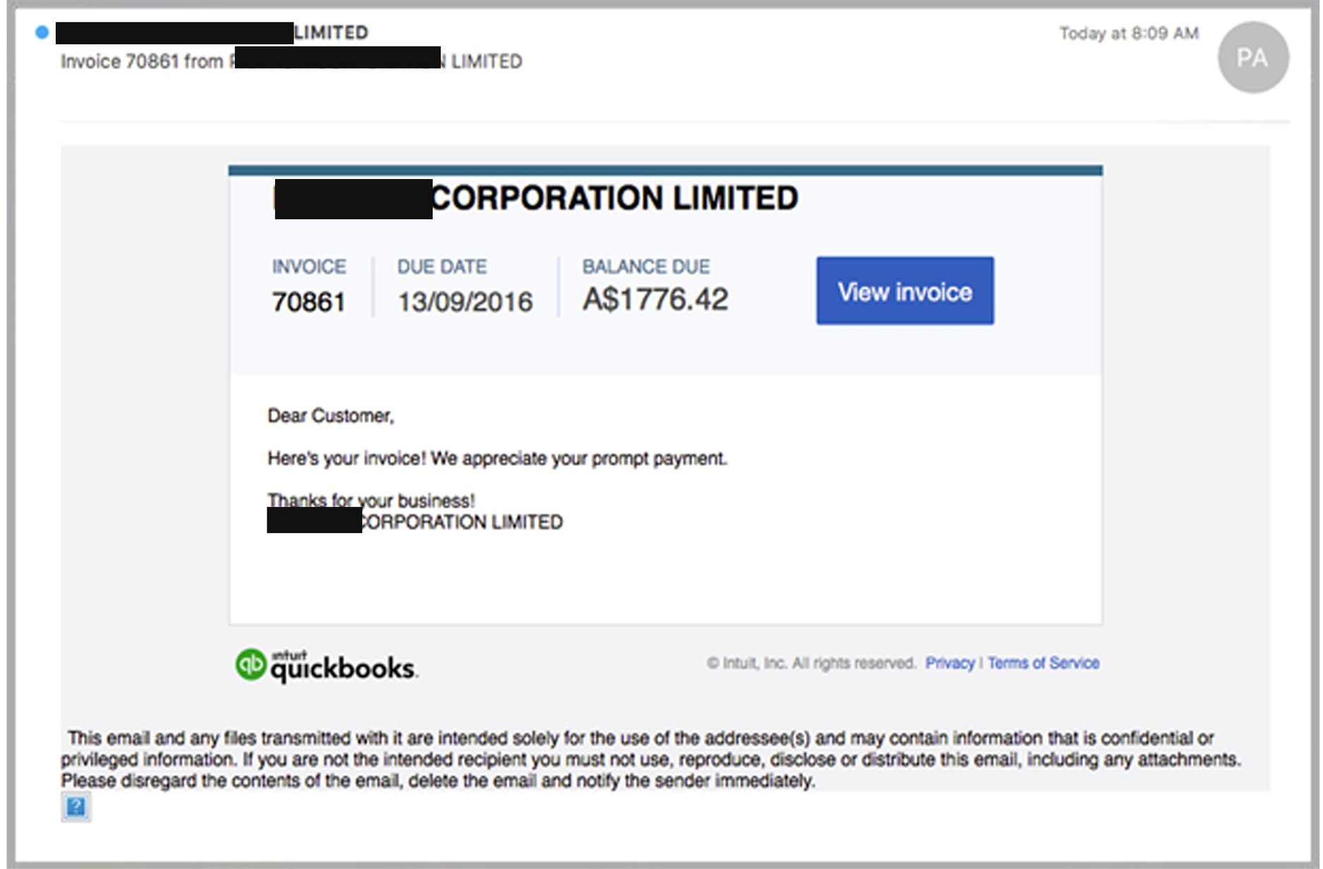 Breaking: Cybercriminals impersonate Intuit QuickBooks client in ...