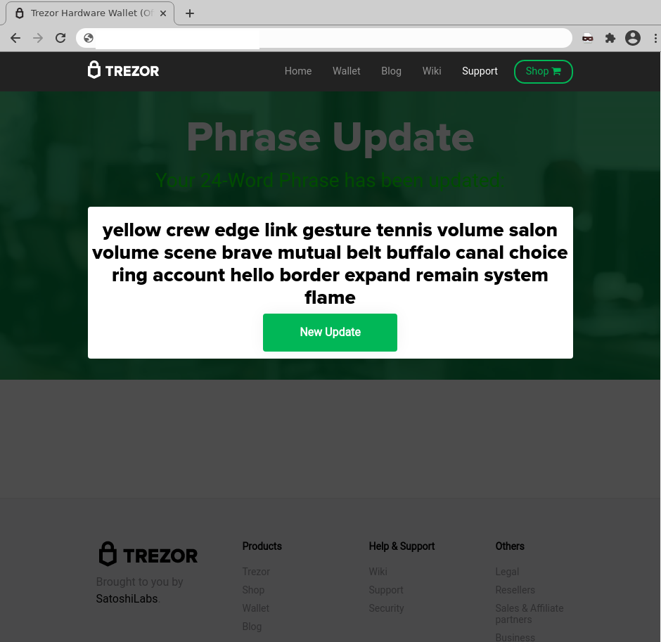 Phishing email impersonating Trezor claims your ‘assets might be ...