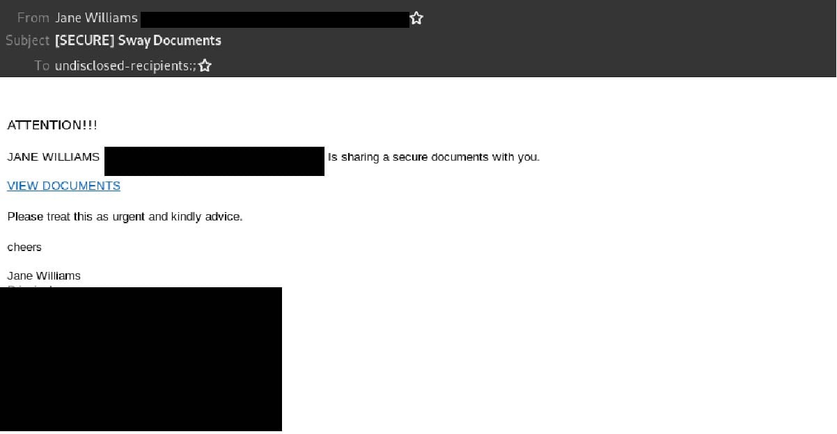 Scam Alert: Phishing email shares ‘secure’ files supposedly hosted on ...