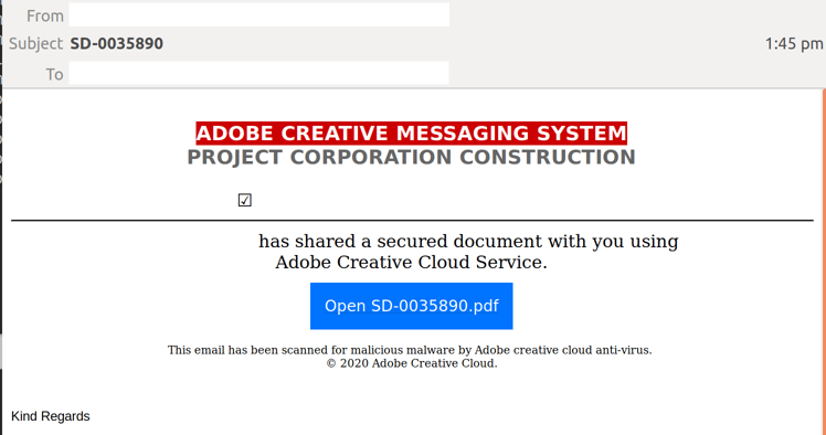 Scam Alert: Phishing email claims to share a “secured document using ...
