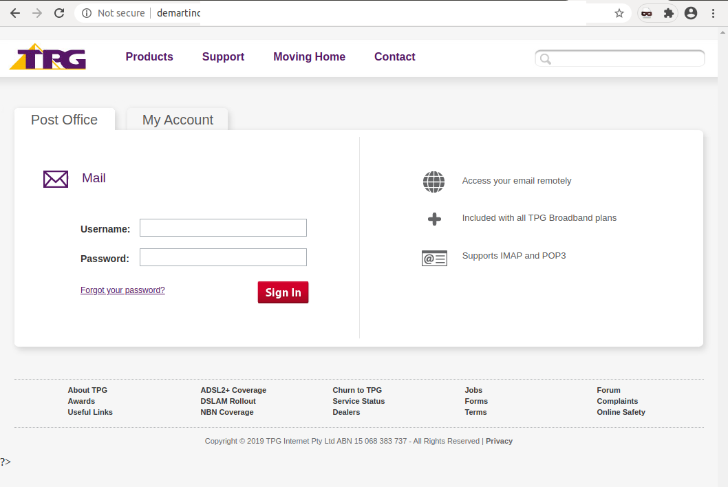 Caution: Multi-staged phishing scam impersonating TPG asks users to ...