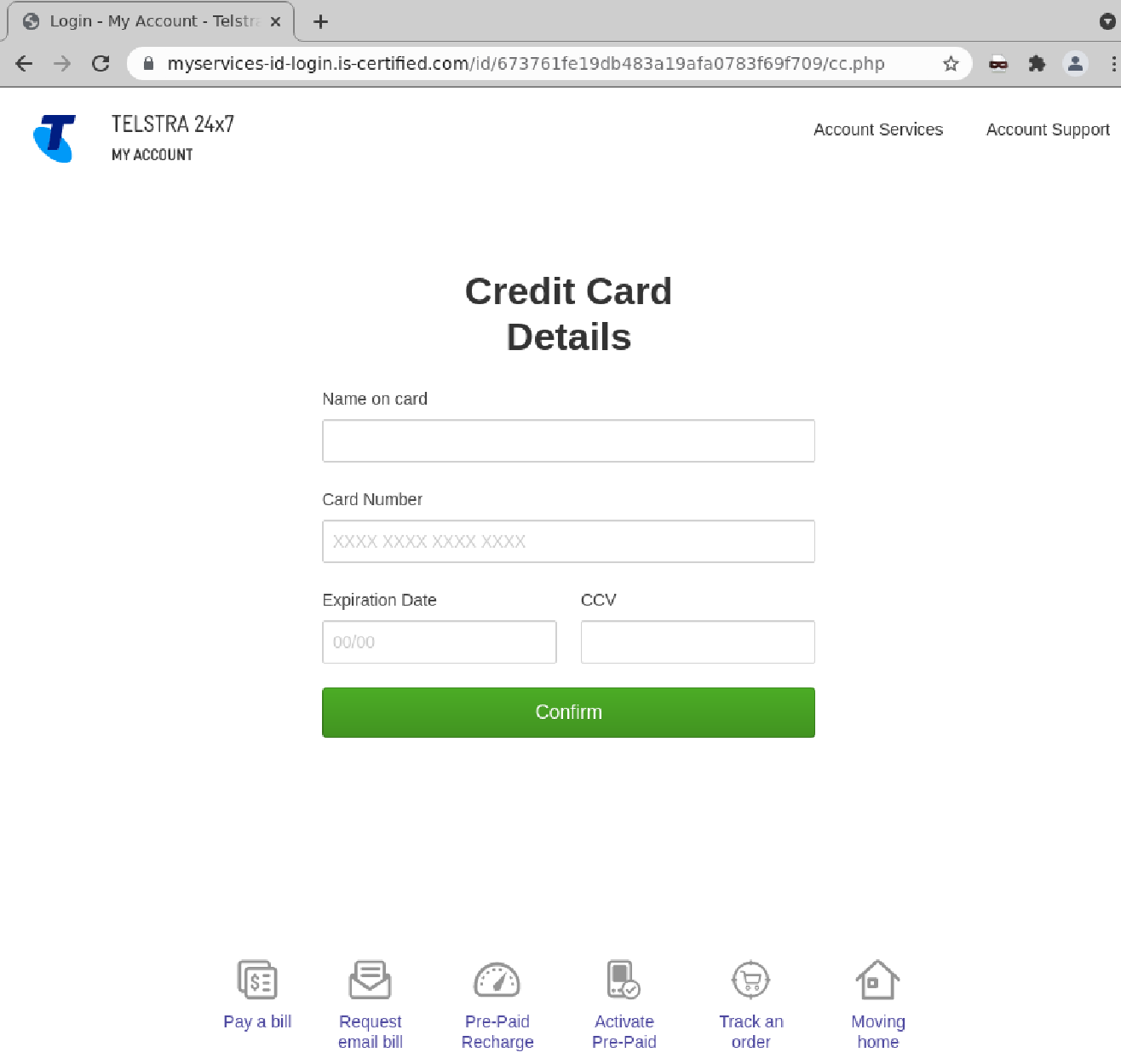 Telstra phishing email scam – “Your contract has been cancelled”