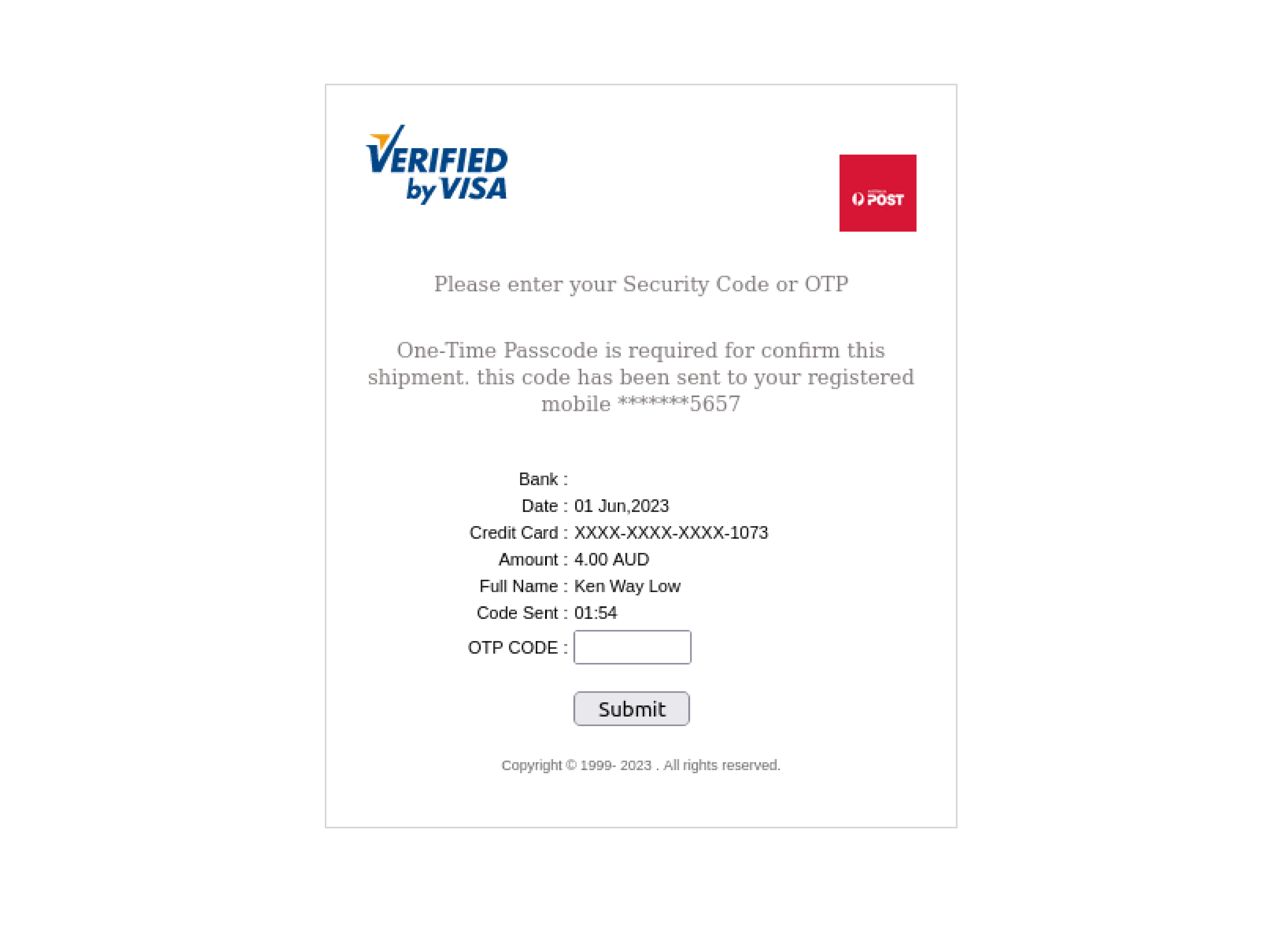 Your Package on Hold: Australia Post Spoofed in Phishing Scam