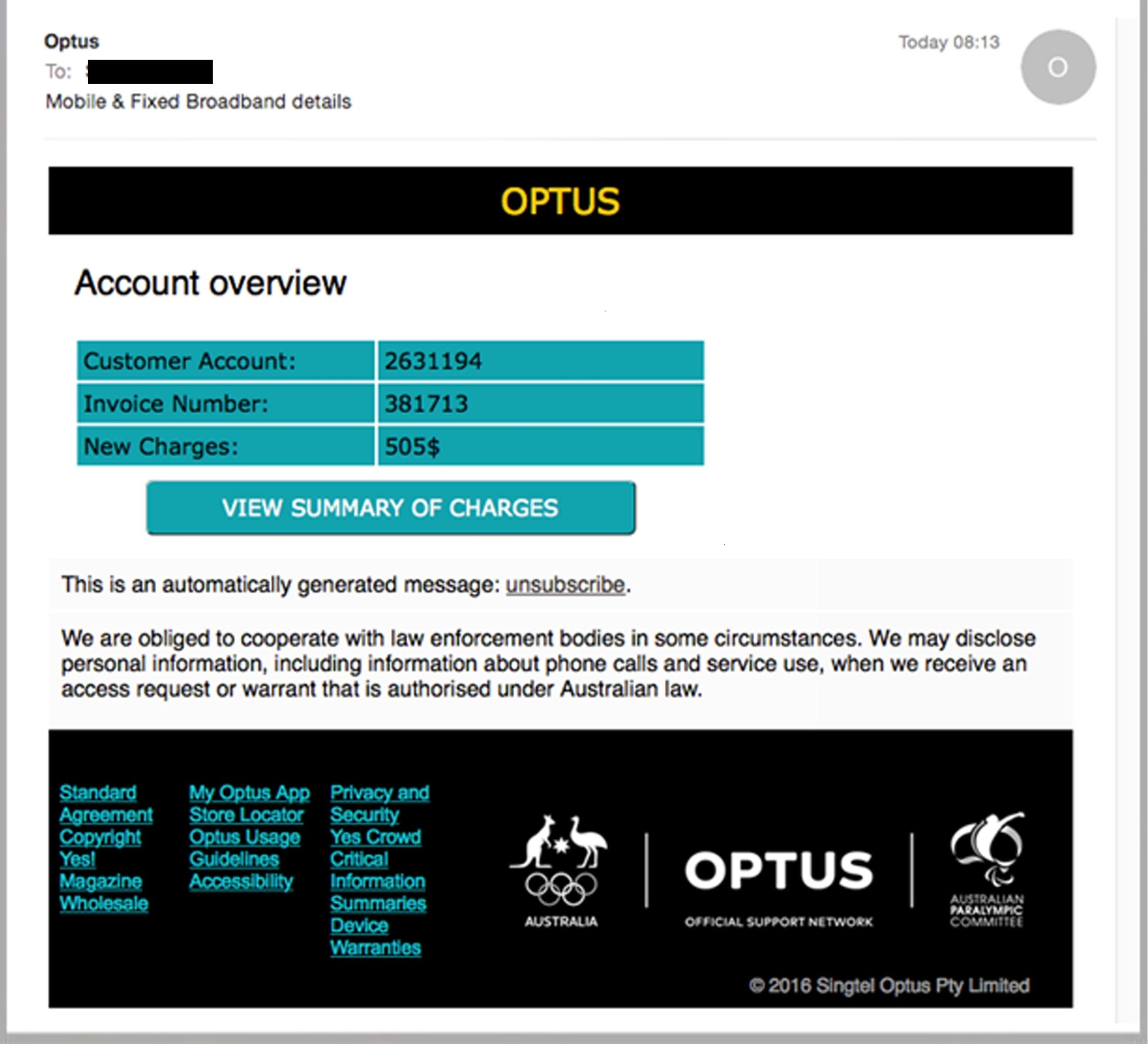 Don’t click: Zero-day Optus invoice scam deploys malware