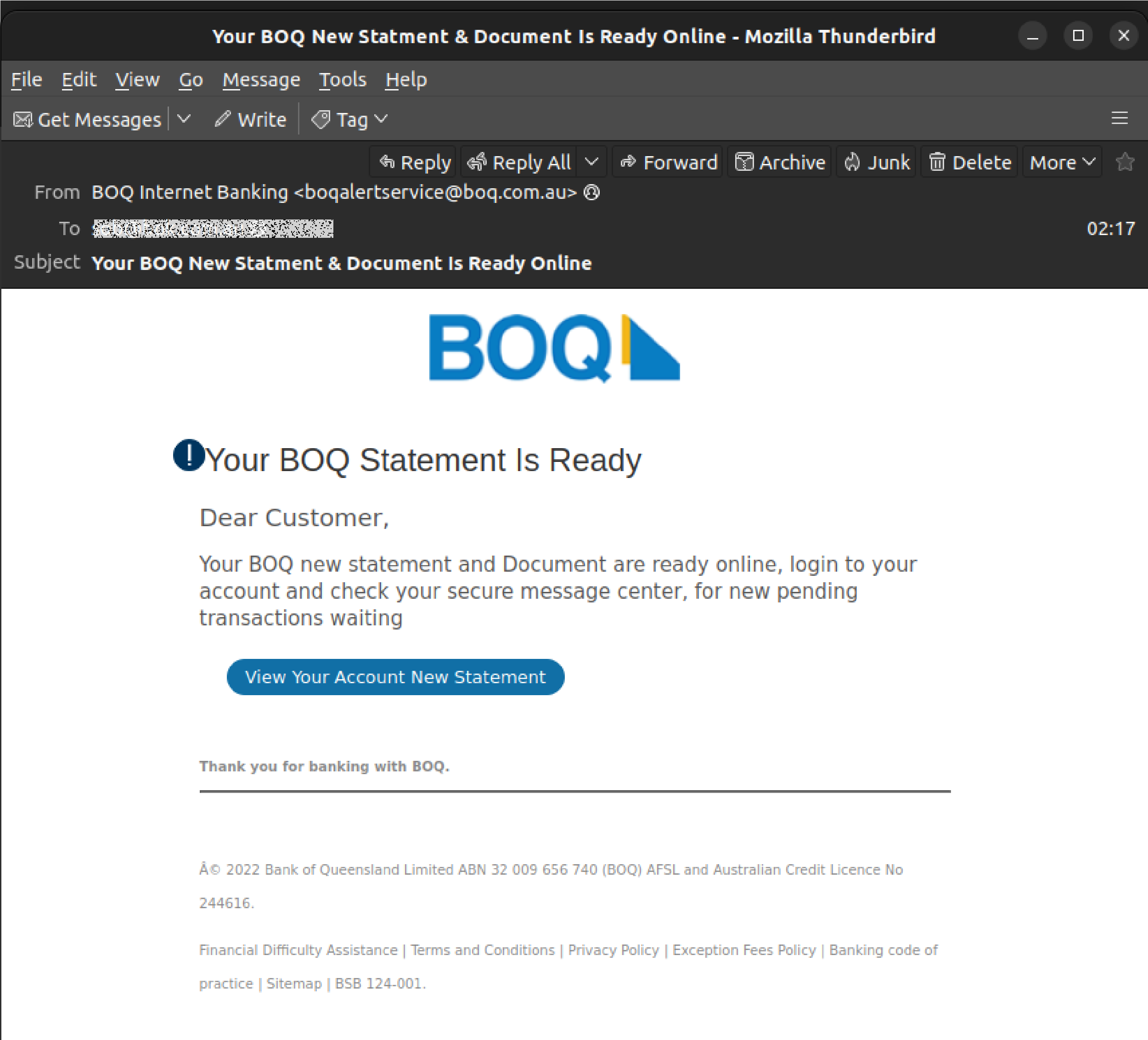 New Phishing Scam: Bank of Queensland (BOQ) Customers Warned to Stay ...