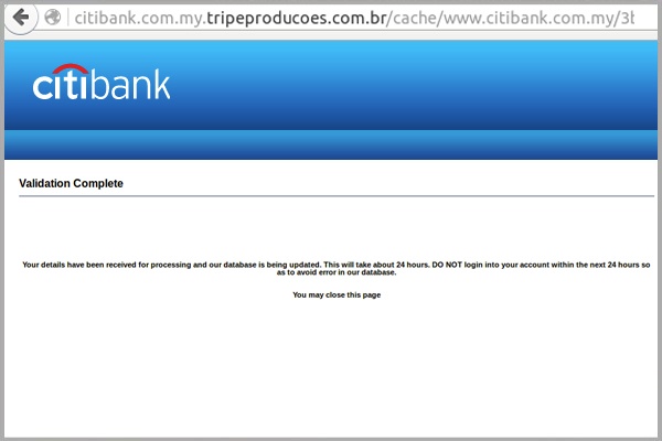 New fake Citibank phishing scam sees cyber criminals up their game