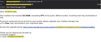 iCloud Storage Full Email Scam Tricks Users with Fake Upgrade Portal