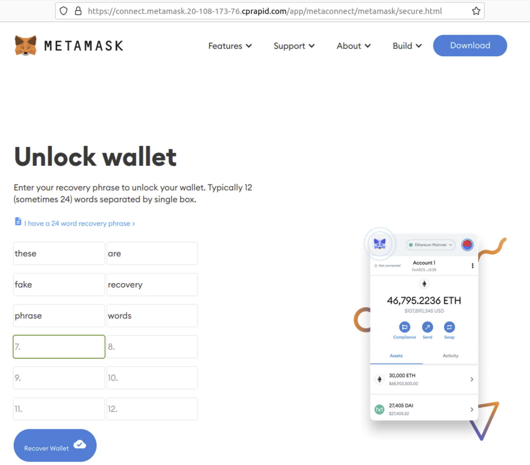 Crypto Users Told to “Verify Your Wallet” in New MetaMask Scam Email