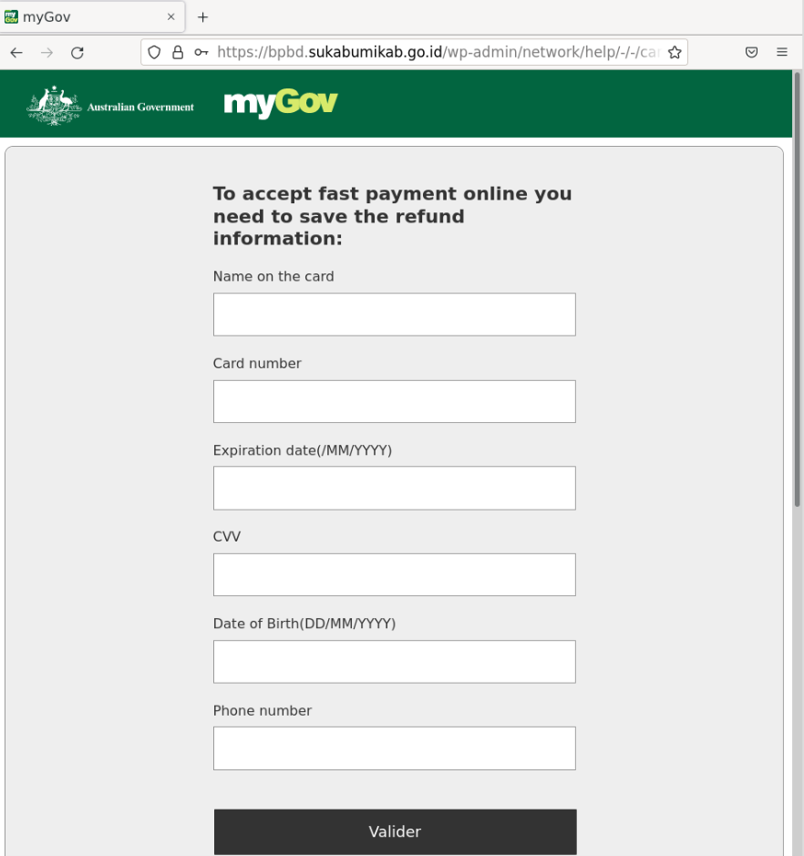 Scammers promise refund of $750 in new myGov phishing email