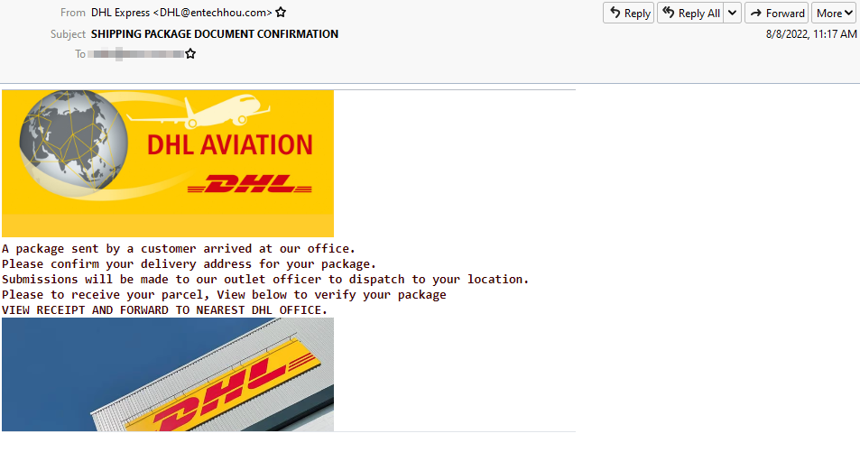 DHL Express Brandjacked Again in New Phishing Email Scam