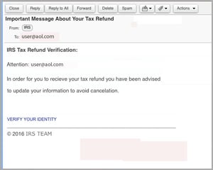 IRS tax refund scam targets American tax payers