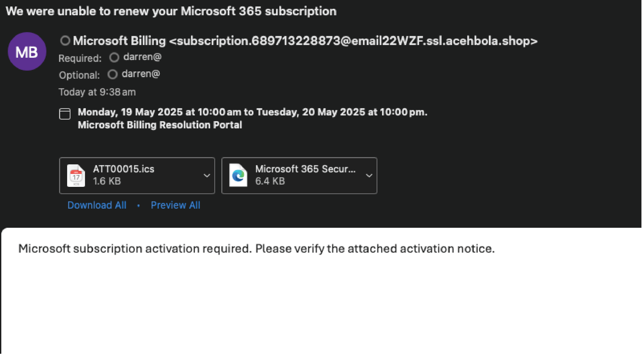 Microsoft 365 Subscription Phishing Scam Harvests Personal & Financial Data