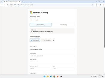 Microsoft 365 Subscription Phishing Scam Harvests Personal & Financial Data