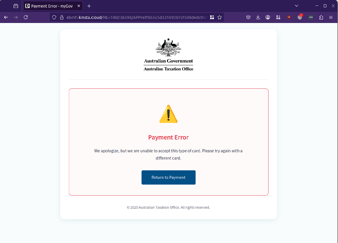 Tax Refund Scam Spoofs the ATO and myGov