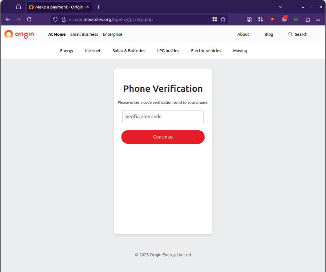 Fake Origin Energy Refund Email Targets Australians with Multi-Step Scam