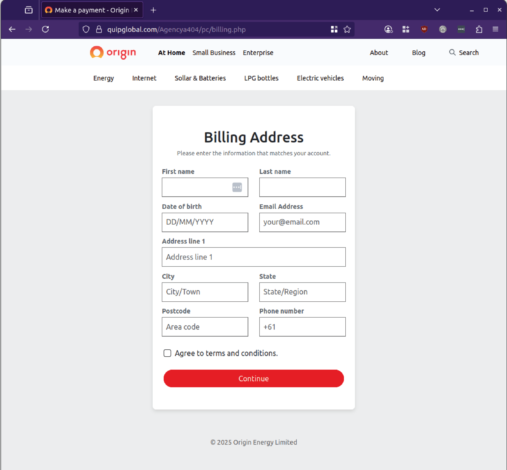 Origin Energy “refund” scam, in a handful of easy steps