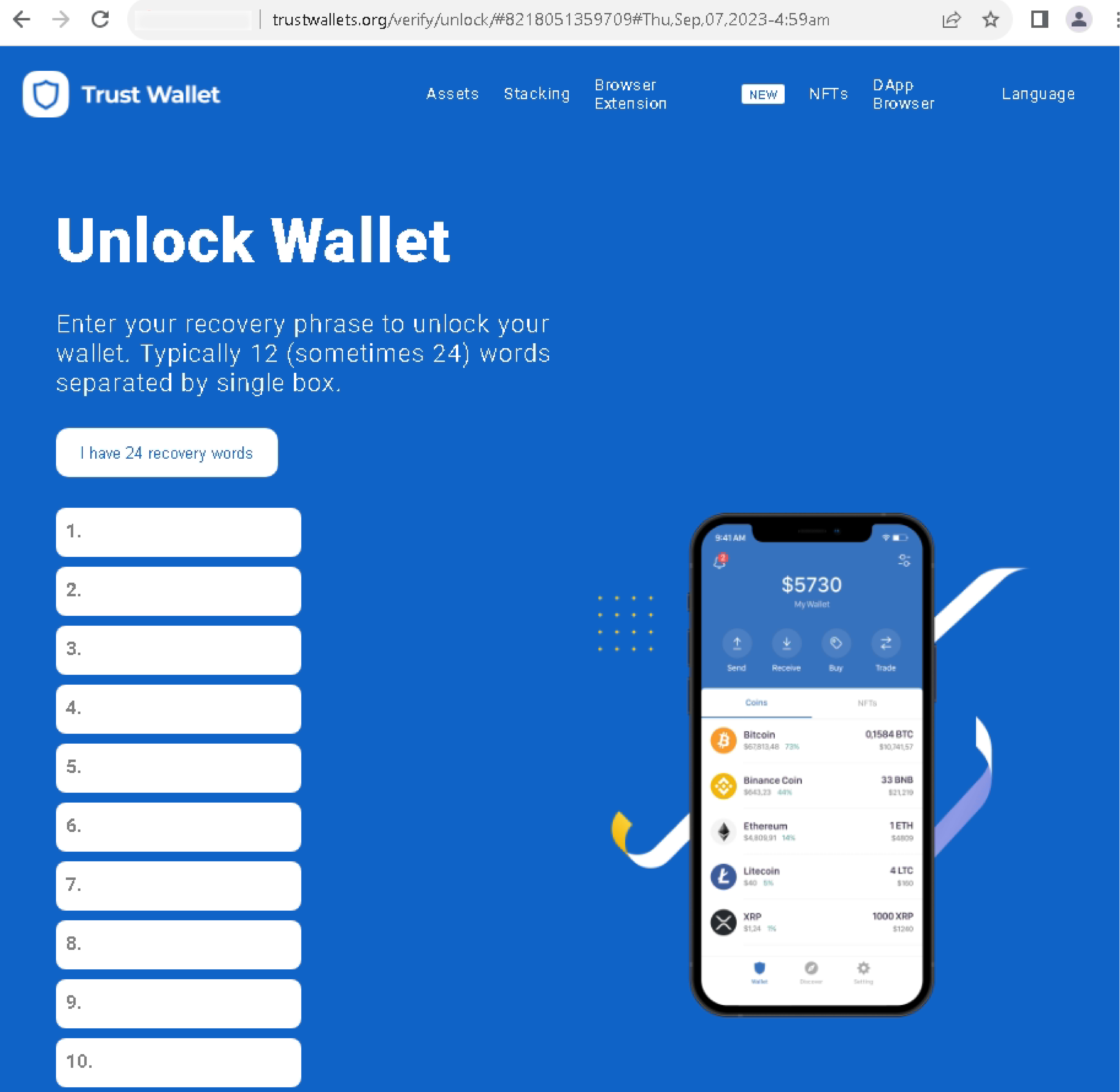 Lock Up Your Crypto: New Scam Targets Trust Wallets