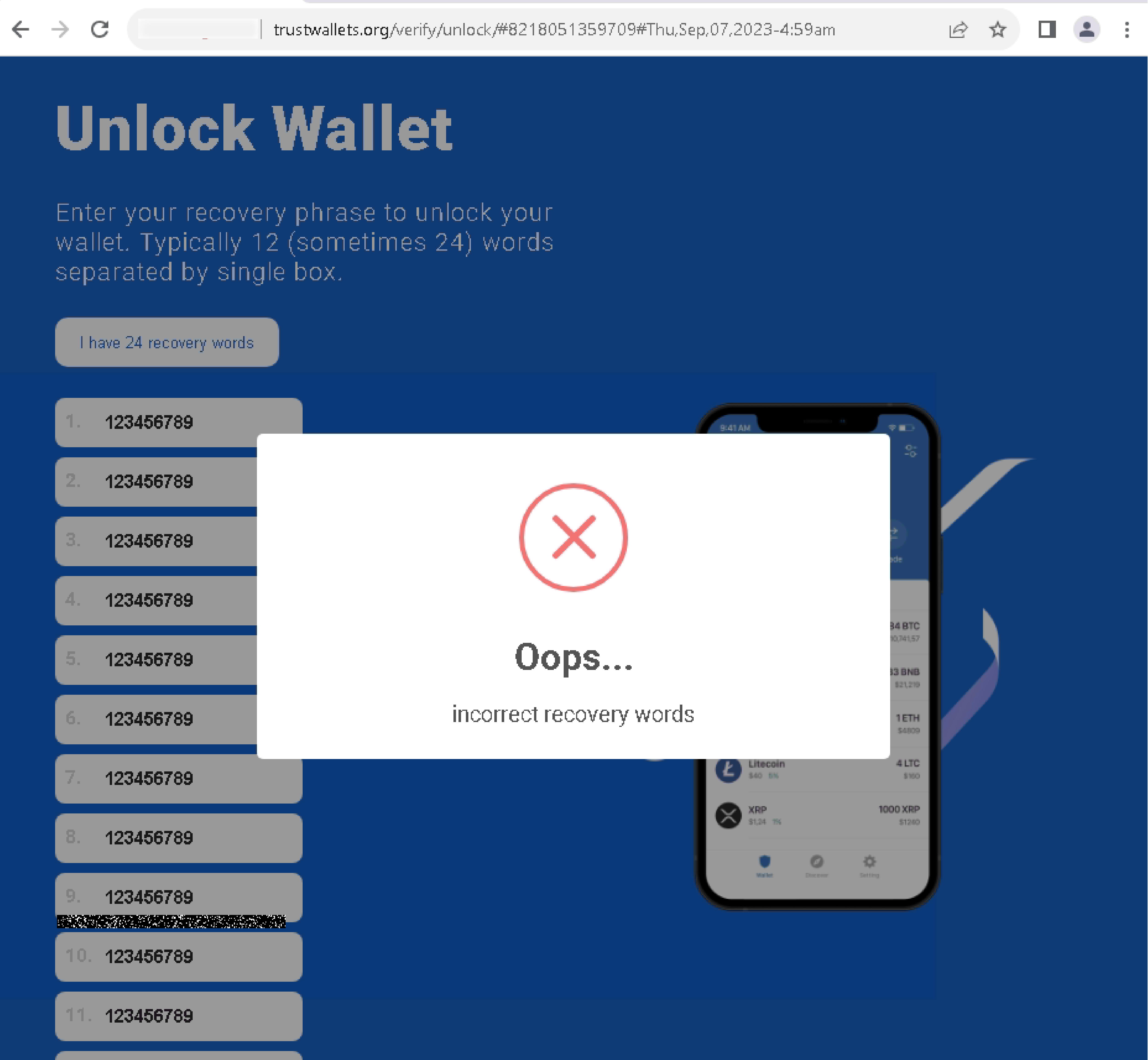 Lock Up Your Crypto: New Scam Targets Trust Wallets