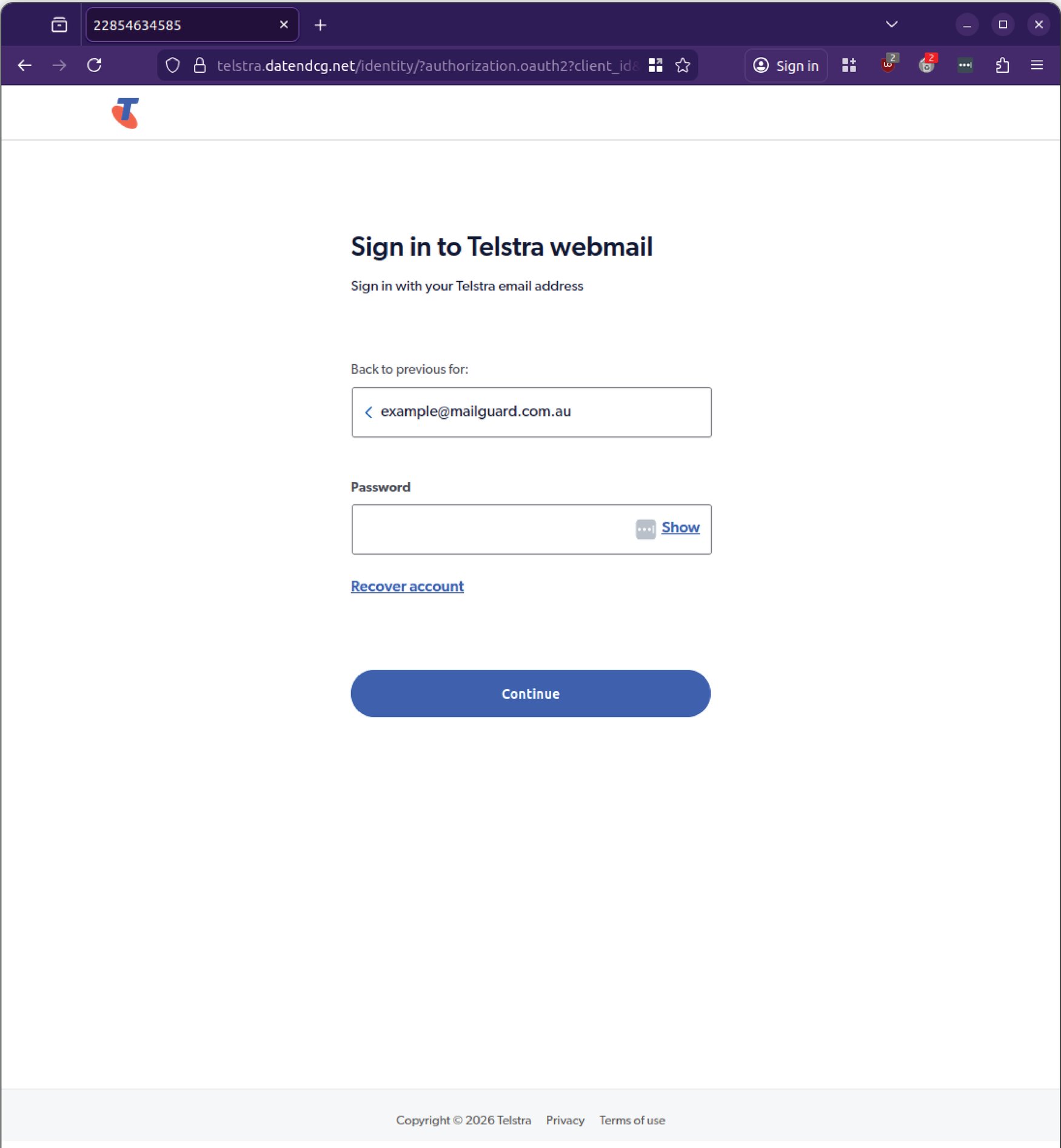 Telstra spoofed in “Billing Adjustment” refund scam