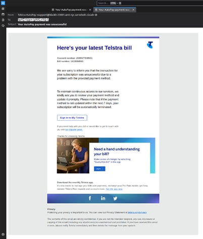 Watch Out for Telstra Autopay Scam Emails