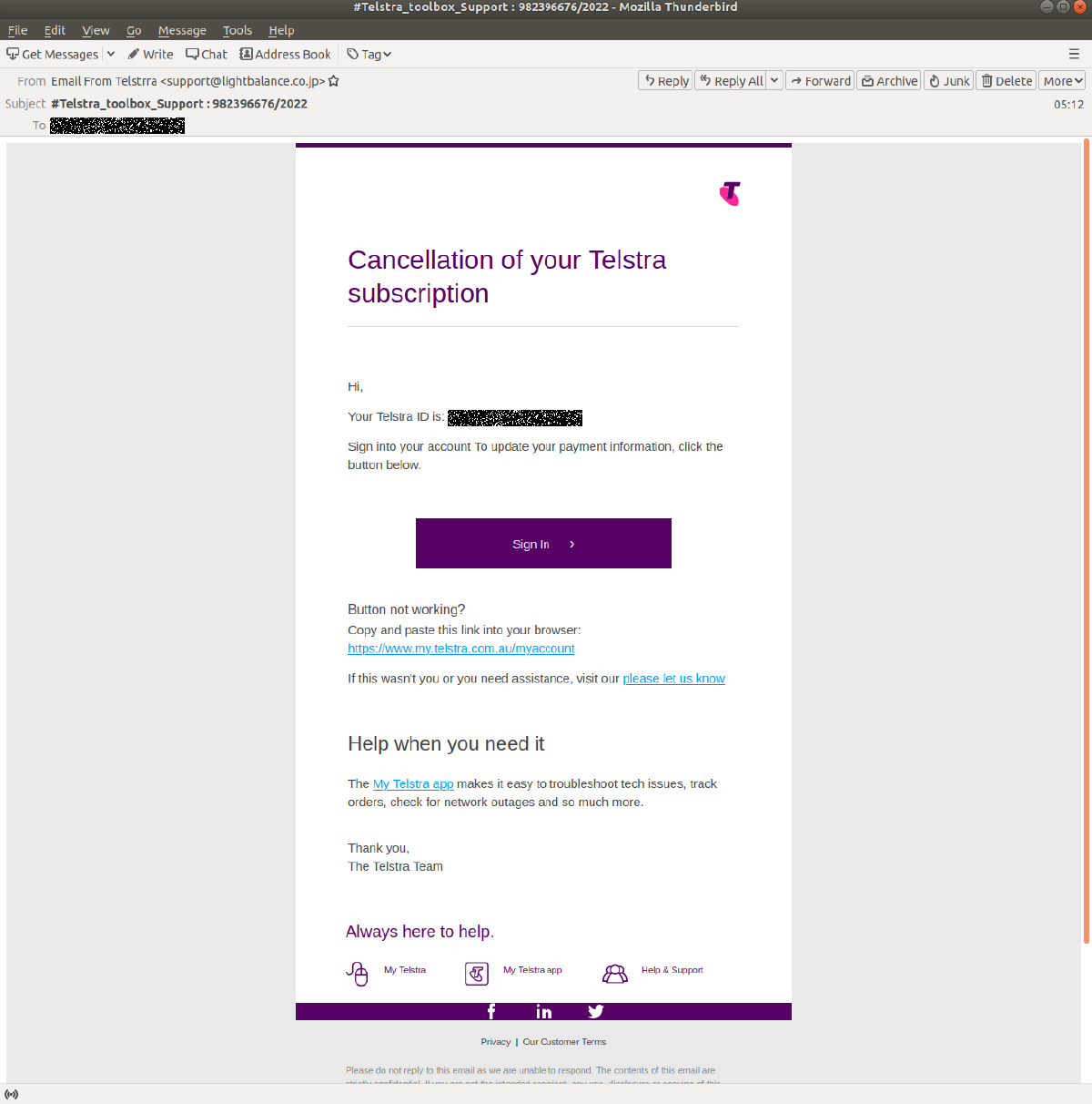 Telstra Customers Targeted in New ‘Subscription Cancellation’ Phishing ...